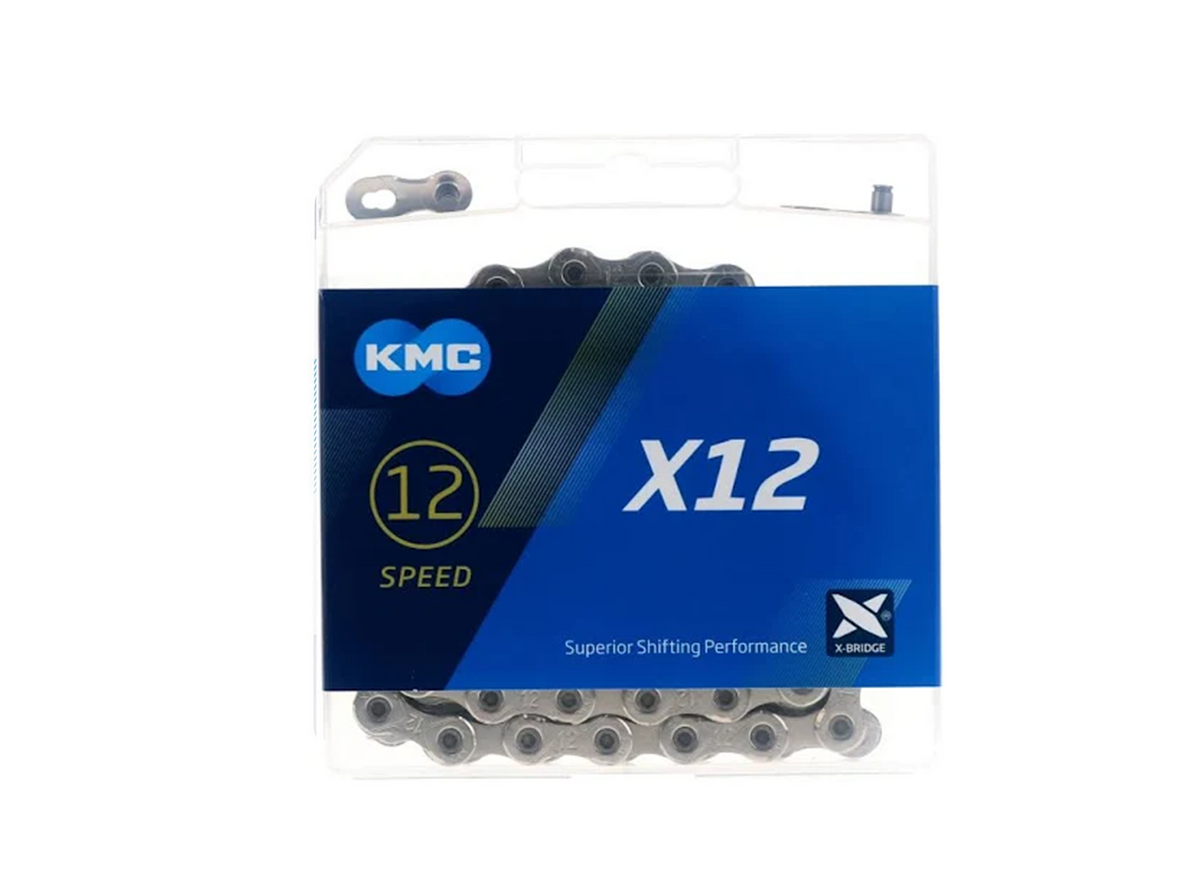 KMC X12 Silver 12-Speed Bicycle Chain – 126 Links | Smooth & Durable ...